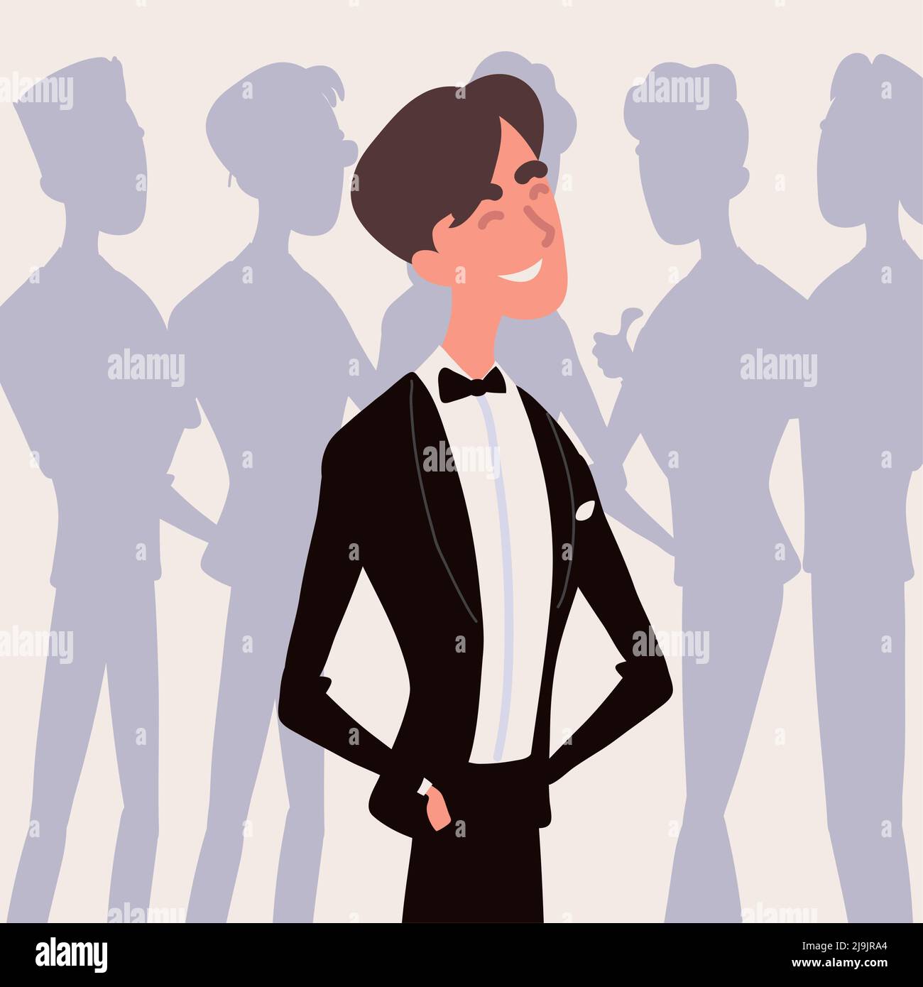 Groomsmen wedding Stock Vector Images - Alamy