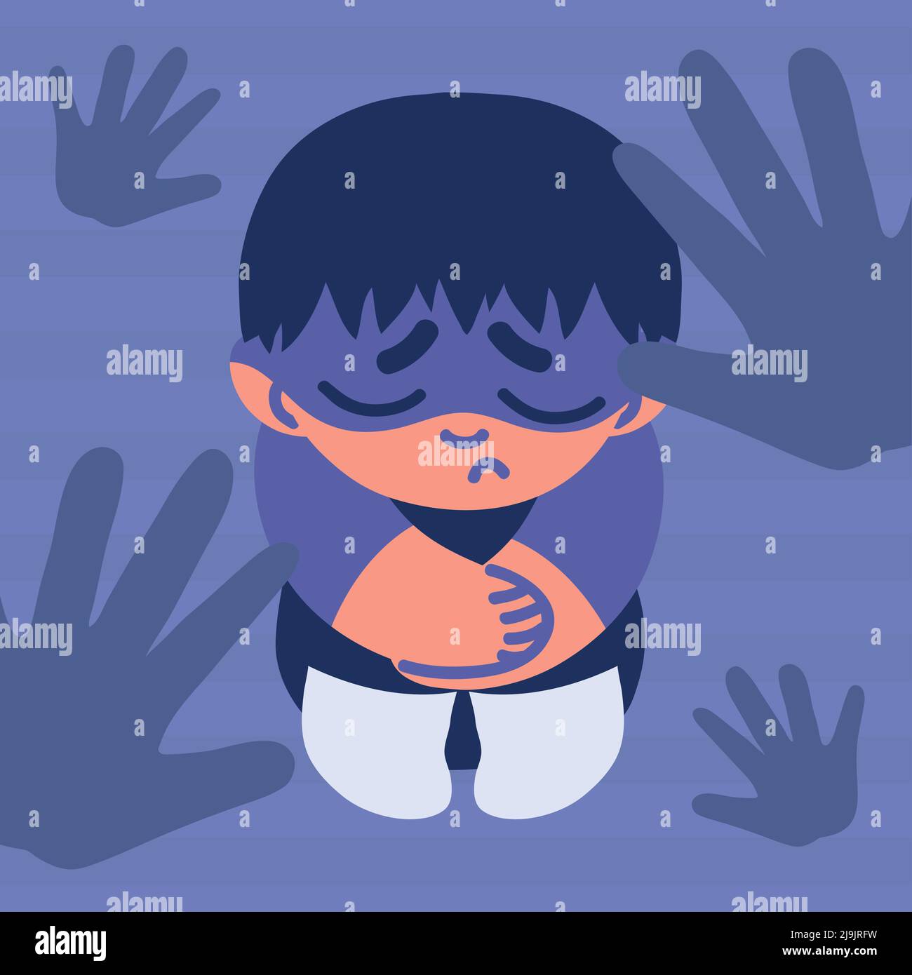 concerned boy child abuse design Stock Vector Image & Art - Alamy