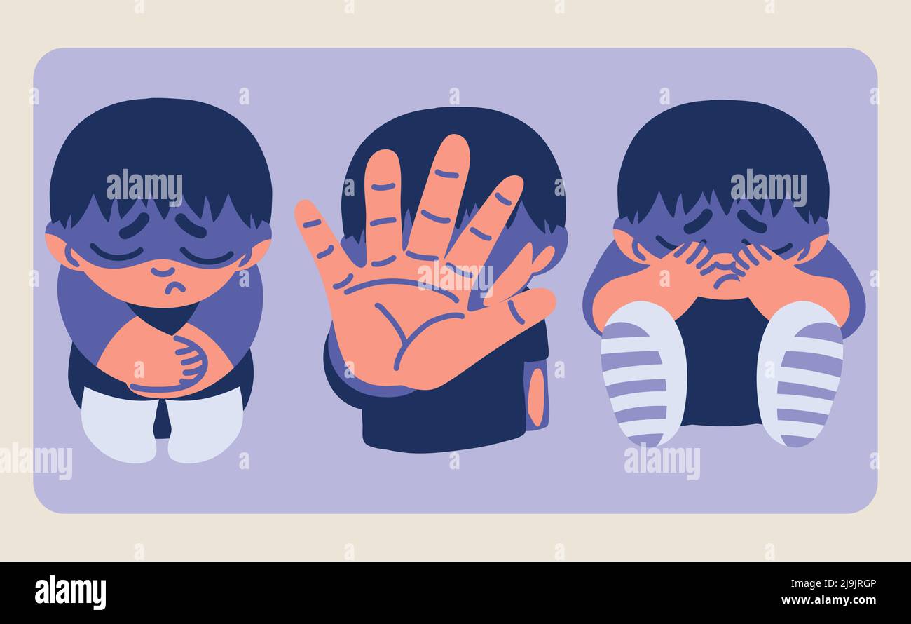 set of child abuse Stock Vector Image & Art - Alamy