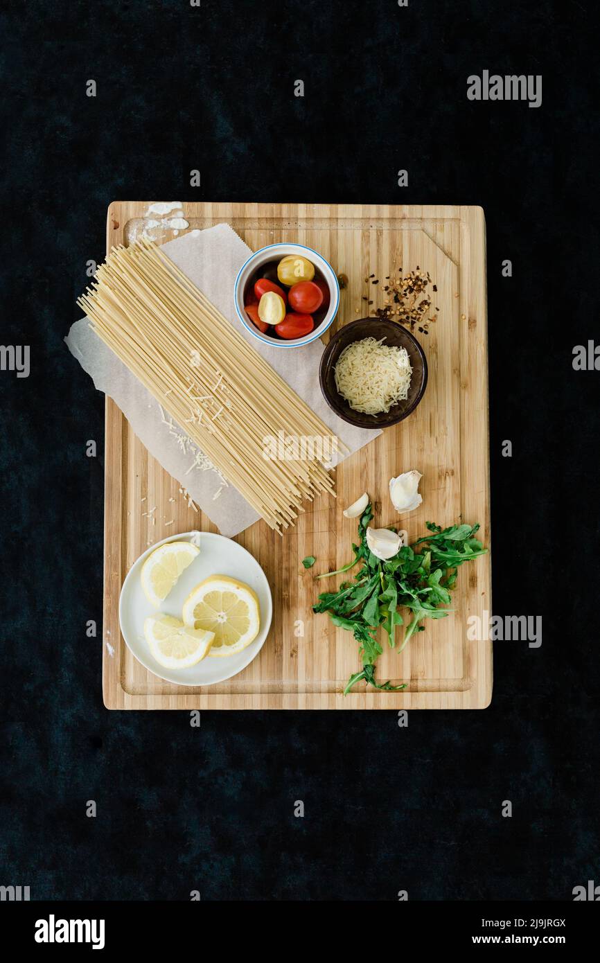 Mediterranean pasta table setting hi-res stock photography and images ...