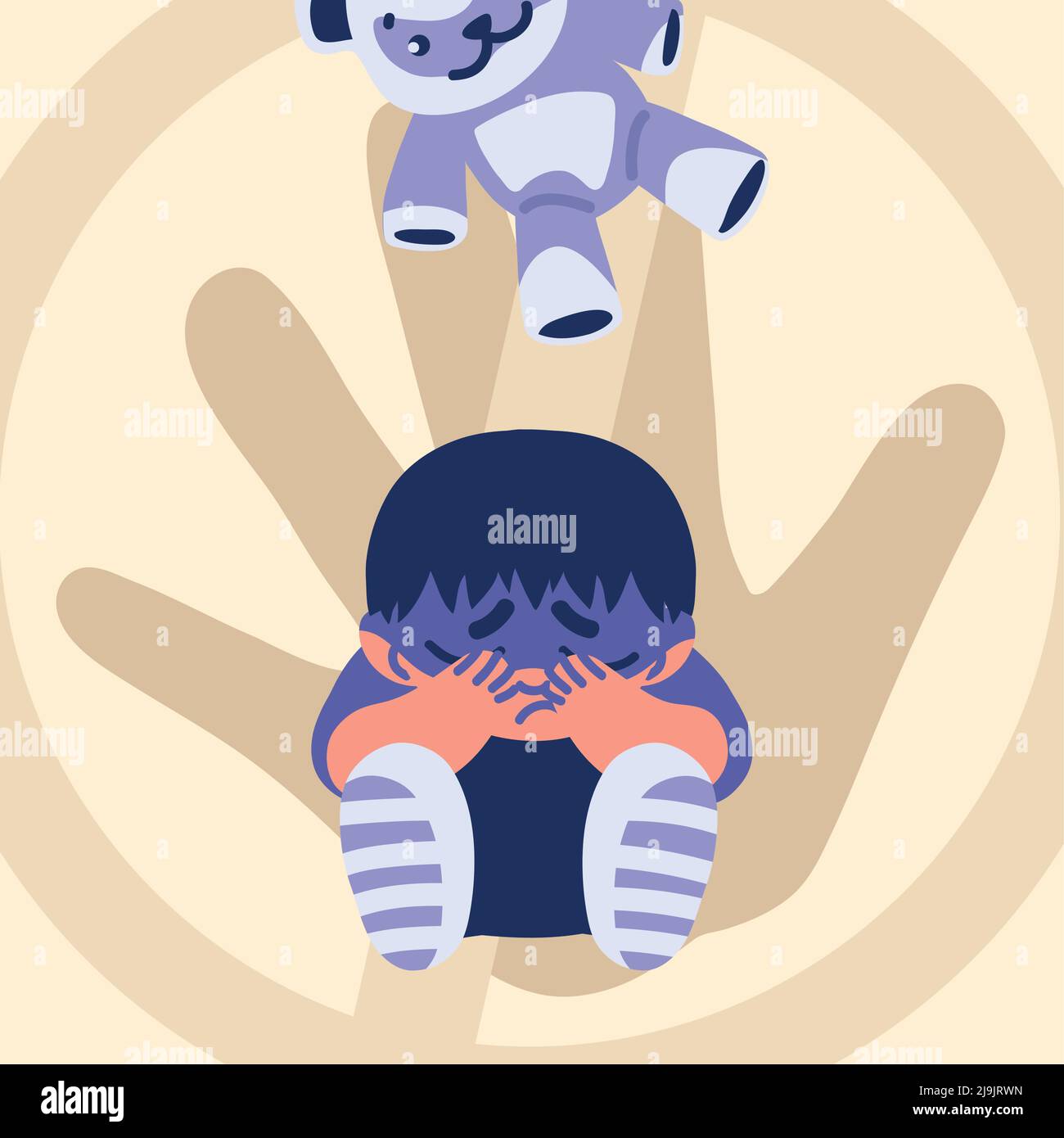 victim of child abuse Stock Vector Image & Art - Alamy