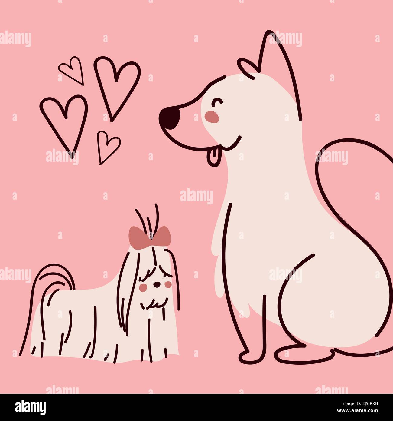 Joyful dogs Stock Vector Images - Alamy