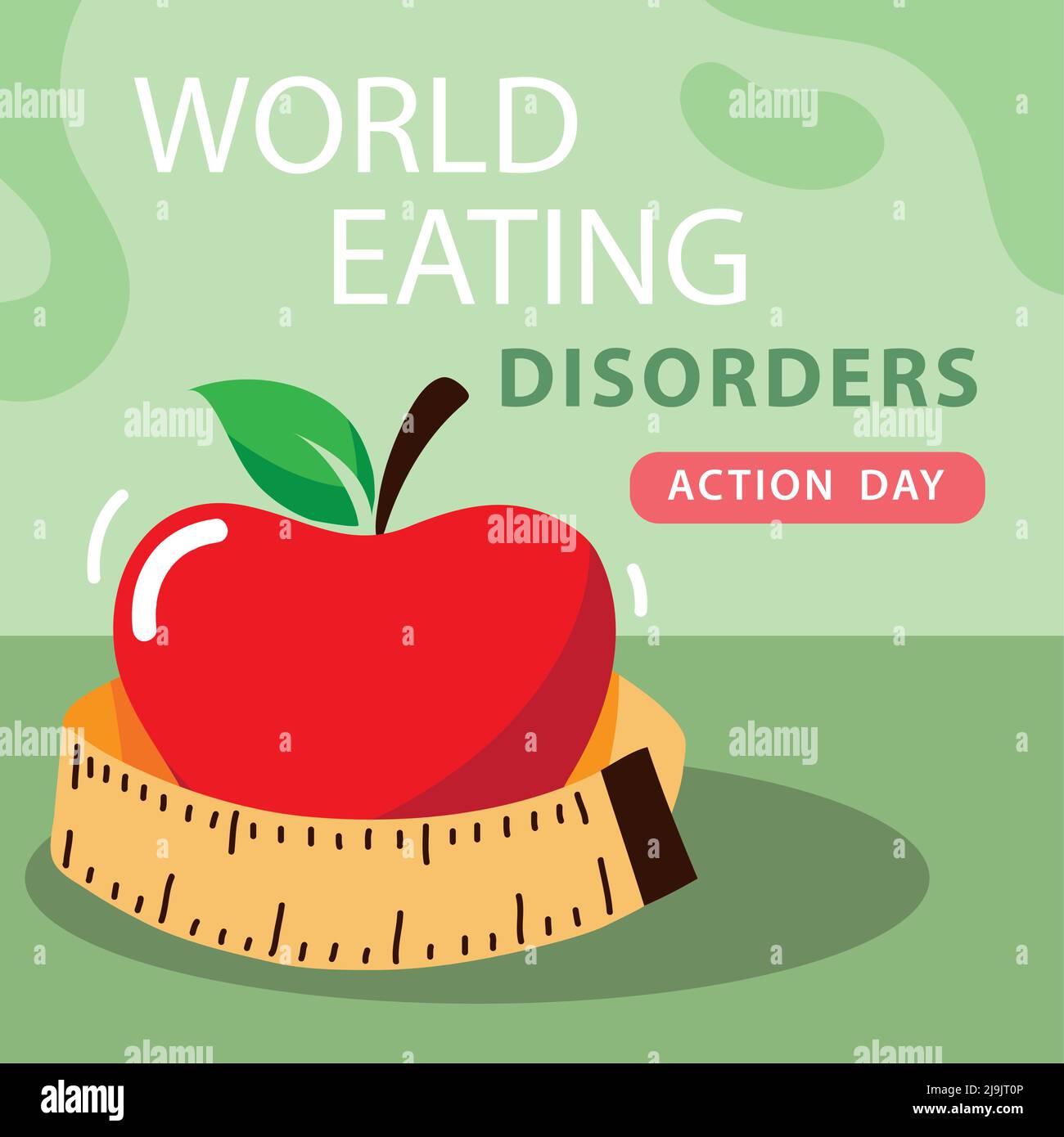world eating disorders card Stock Vector Image & Art - Alamy