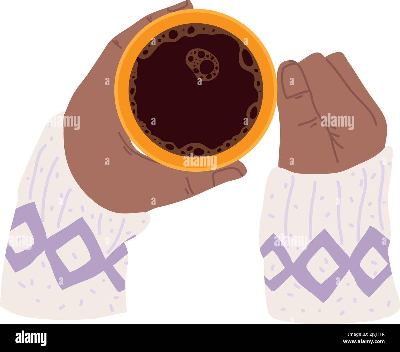 hands holding a coffee cup Stock Vector Image & Art - Alamy