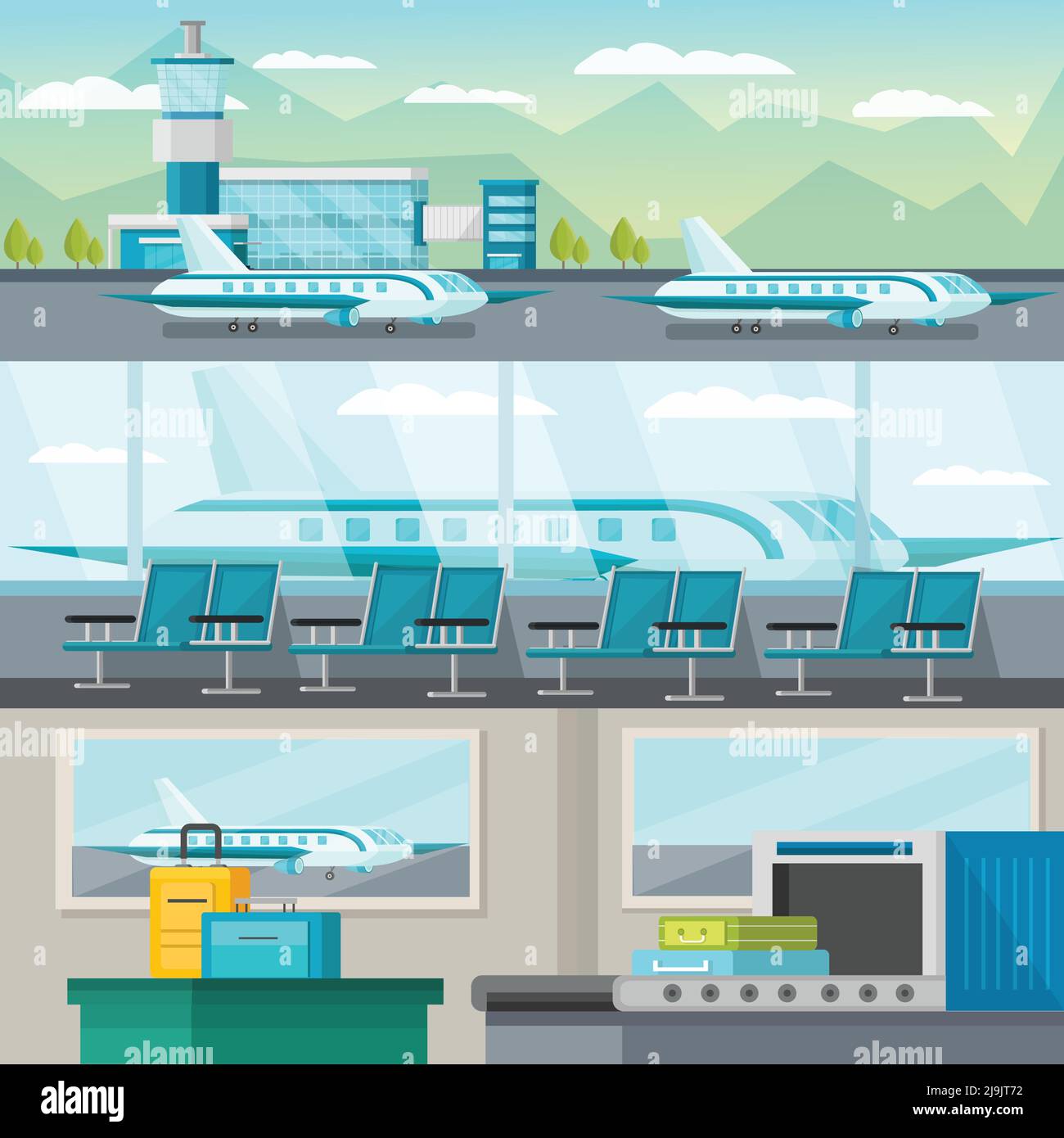 Aircraft interiors Stock Vector Images - Alamy