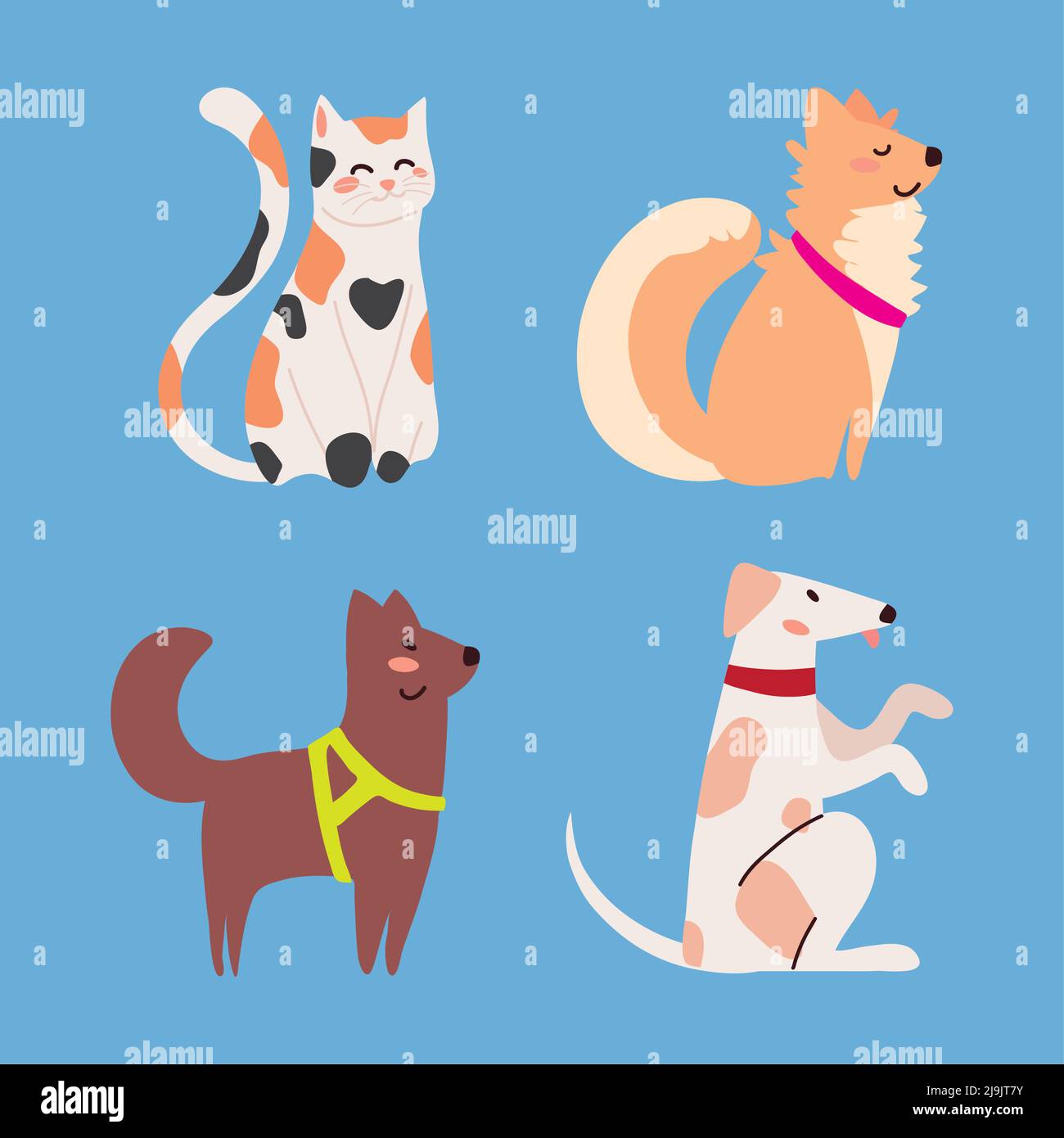 set of pets Stock Vector Image & Art - Alamy