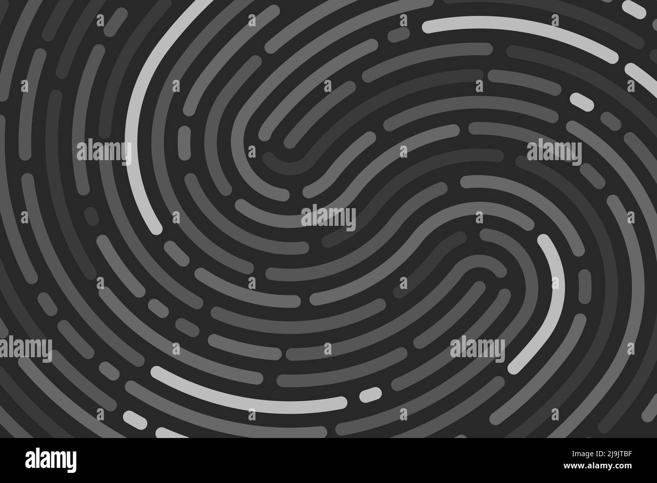 Fingerprint background, print, identification banner. Vector ...