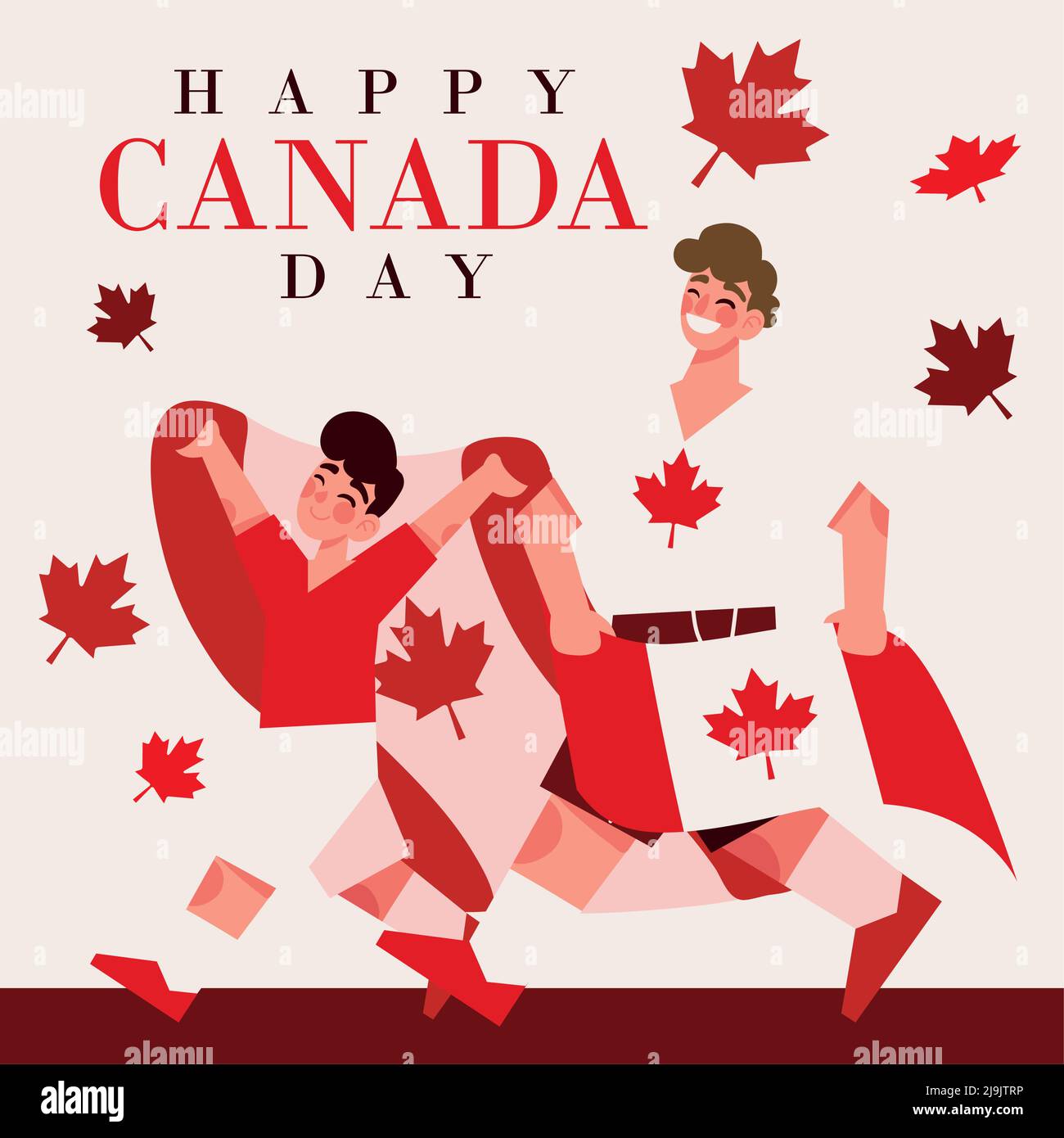 Happy Canada Day greeting card Stock Vector Image & Art - Alamy