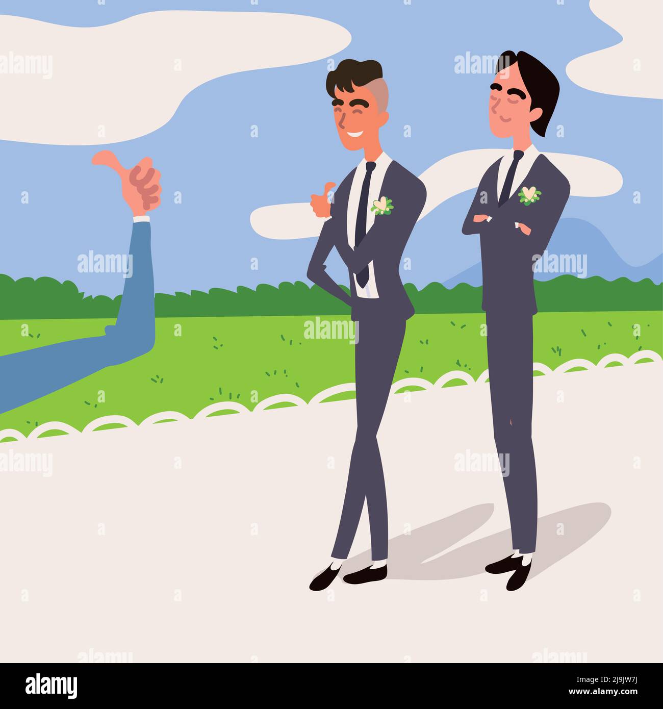 Saluting gesture Stock Vector Images - Alamy