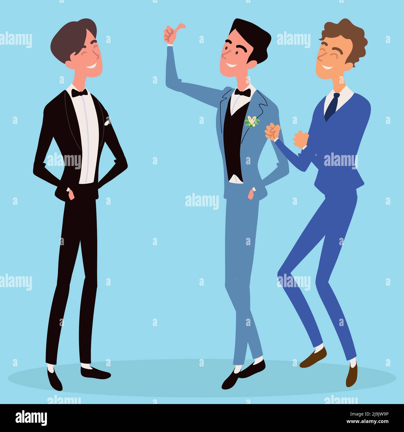 Groomsmen wedding Stock Vector Images - Alamy