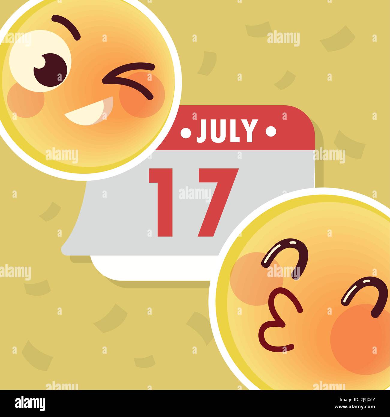emoji day celebration Stock Vector Image & Art - Alamy