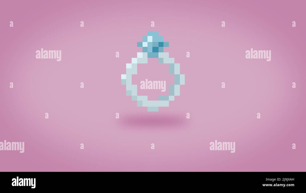Pixel Diamond Engagement or Wedding ring background - high resolution 8 ...