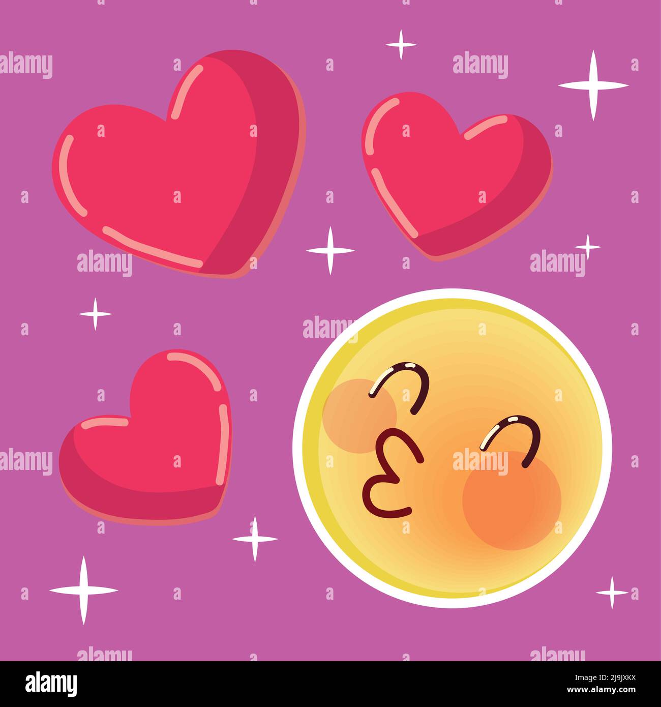 kissing emoji love Stock Vector Image & Art - Alamy