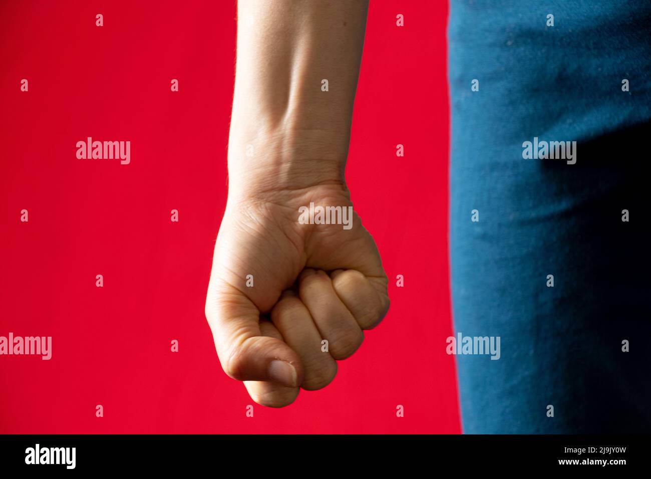 Power hand gesture hi-res stock photography and images - Alamy