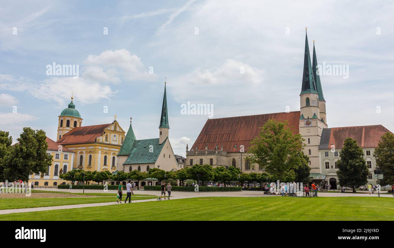 Altötting, Germany - Jul 25, 2021: View on the Kapellplatz (chapel ...