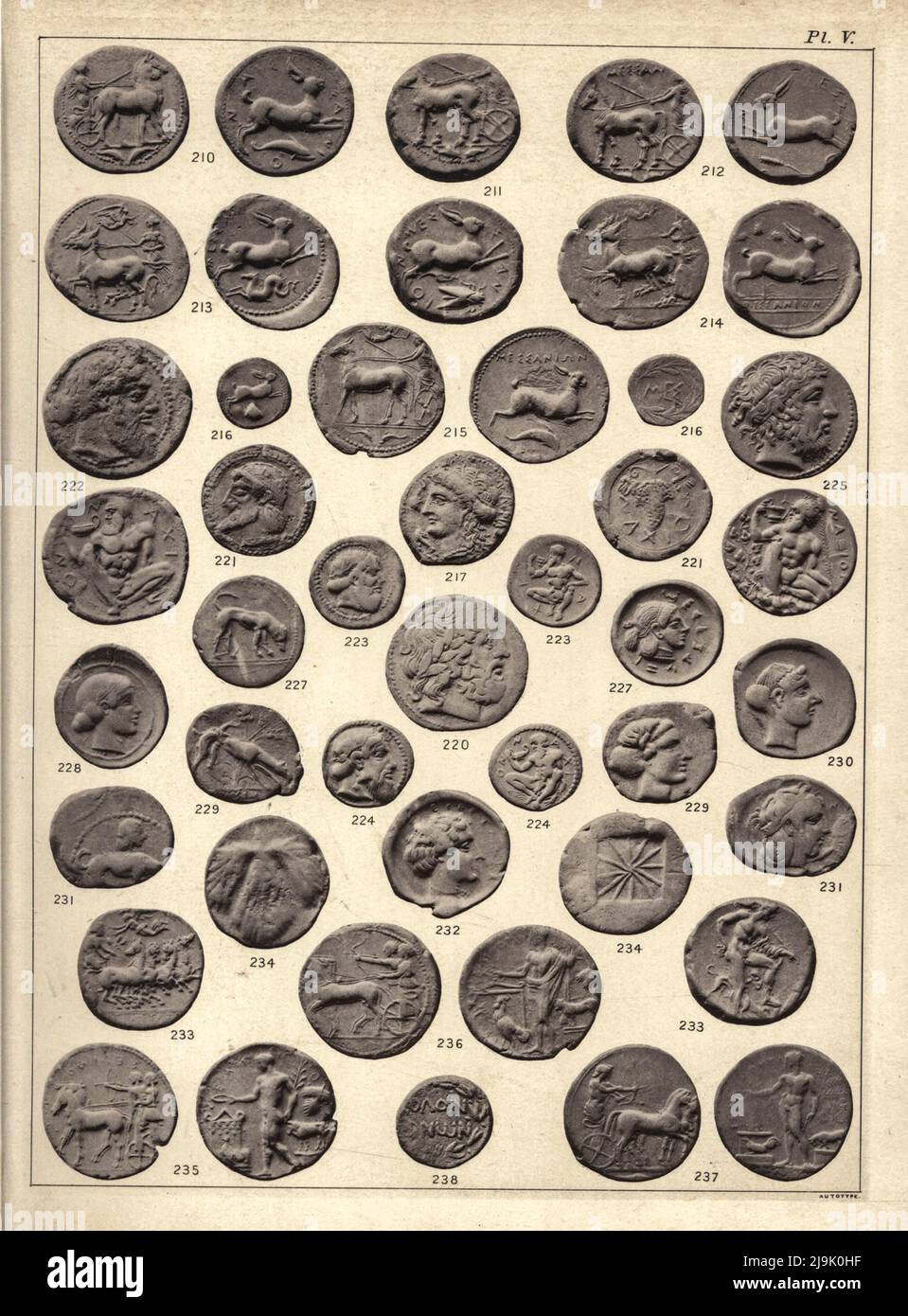 Coins of Sicily from the book ' Greek coins and their parent cities ...