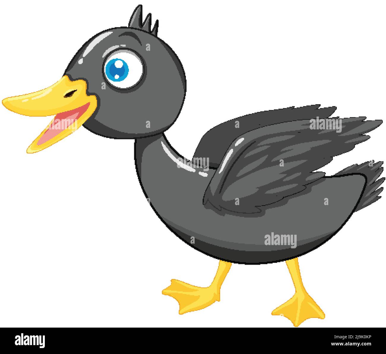 Duck mallard cartoon character illustration Stock Vector Image & Art ...