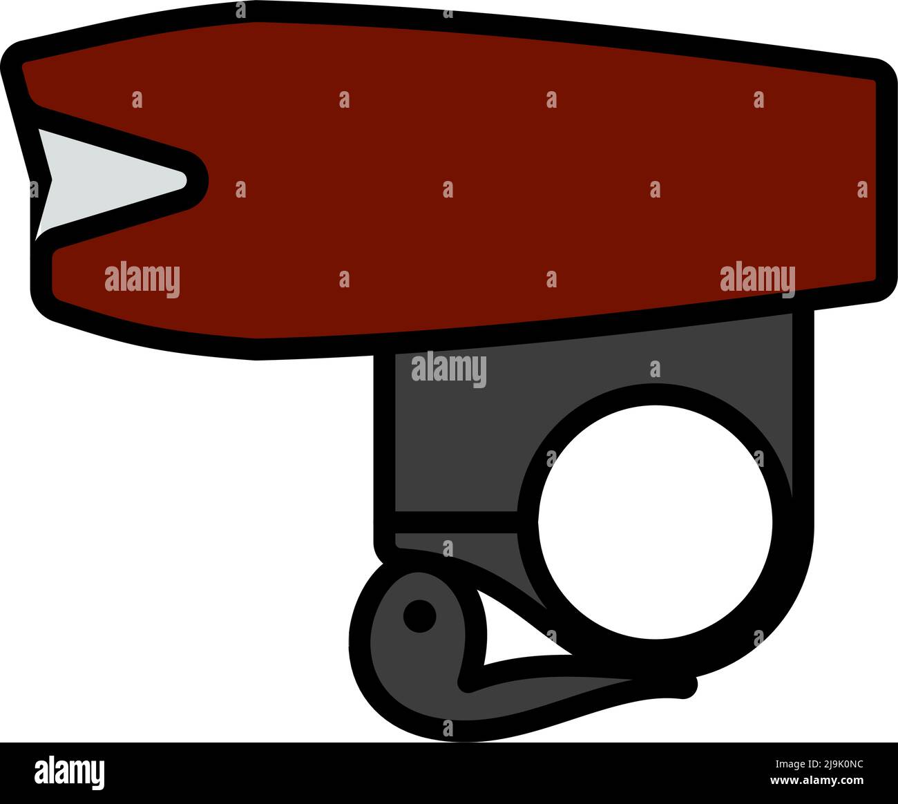 Bike Light Equipment Icon. Editable Bold Outline With Color Fill Design ...