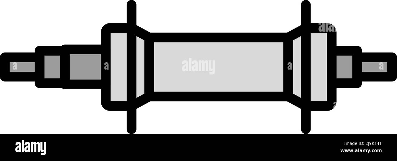Bike Hub Icon. Editable Bold Outline With Color Fill Design. Vector ...