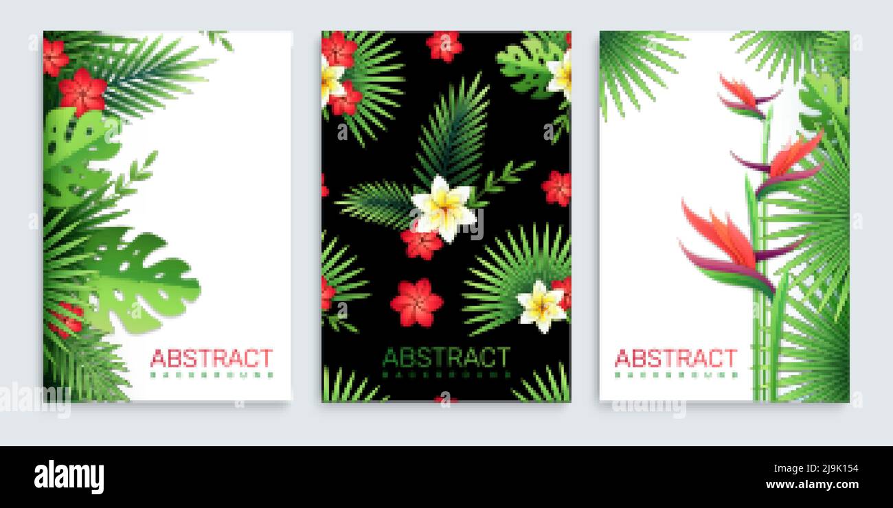 Three vertical leaves Stock Vector Images - Alamy