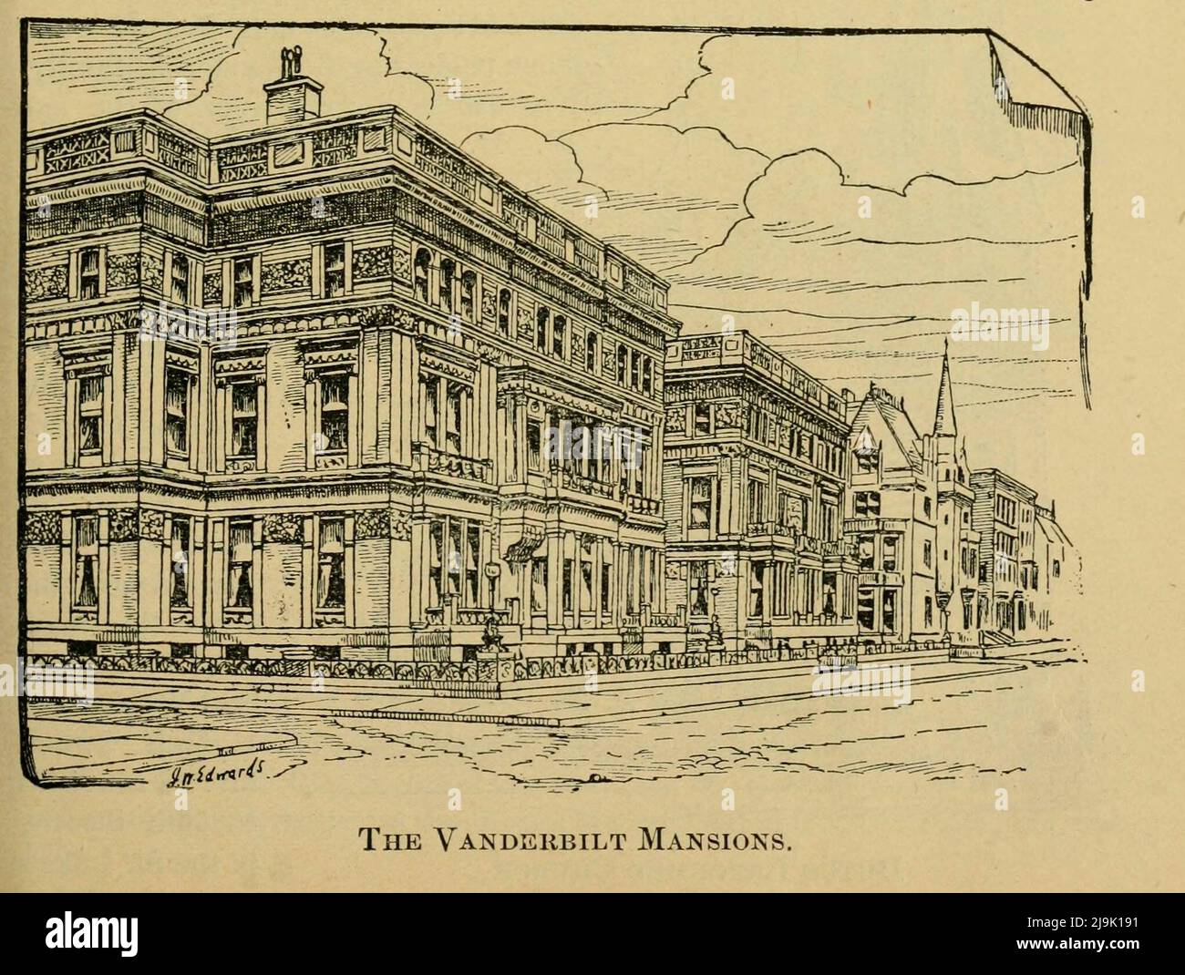 The Vanderbilt Mansions 1889 From the guidebook ' Illustrated New York ...