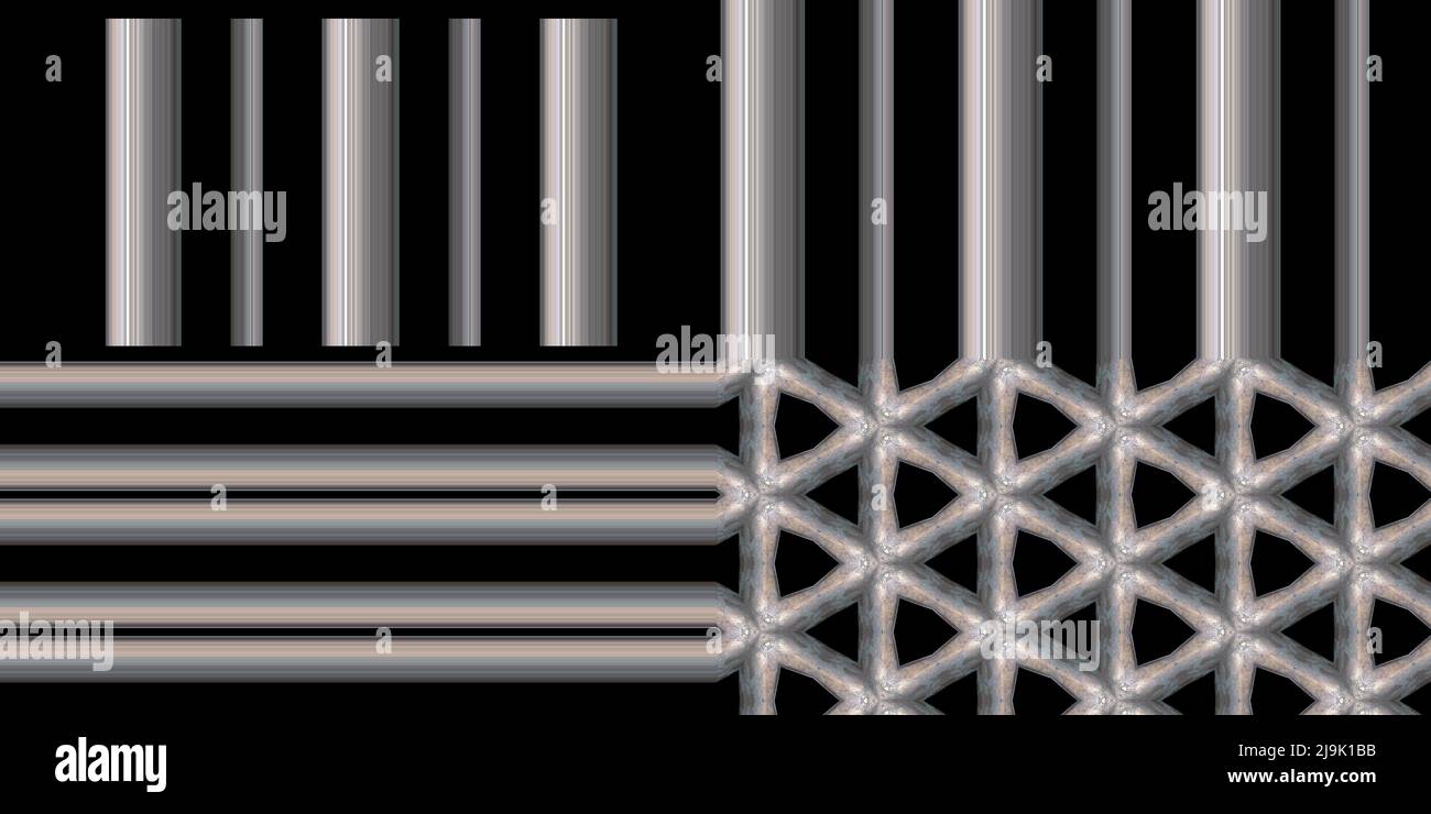 Defined metal feature pattern silver on black in this dramatic repeat ...