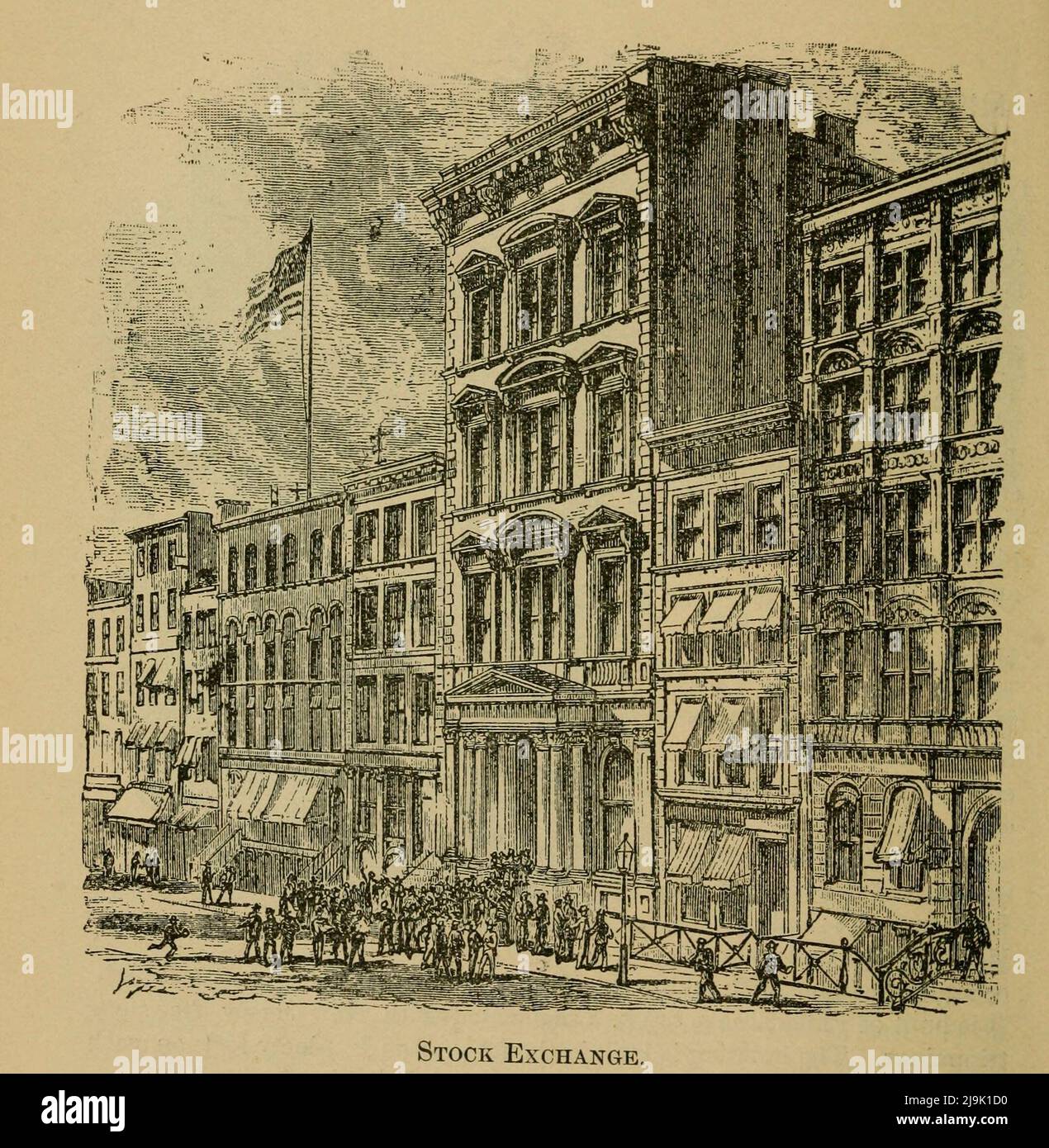 Stock Exchange 1889 From the guidebook ' Illustrated New York city and ...