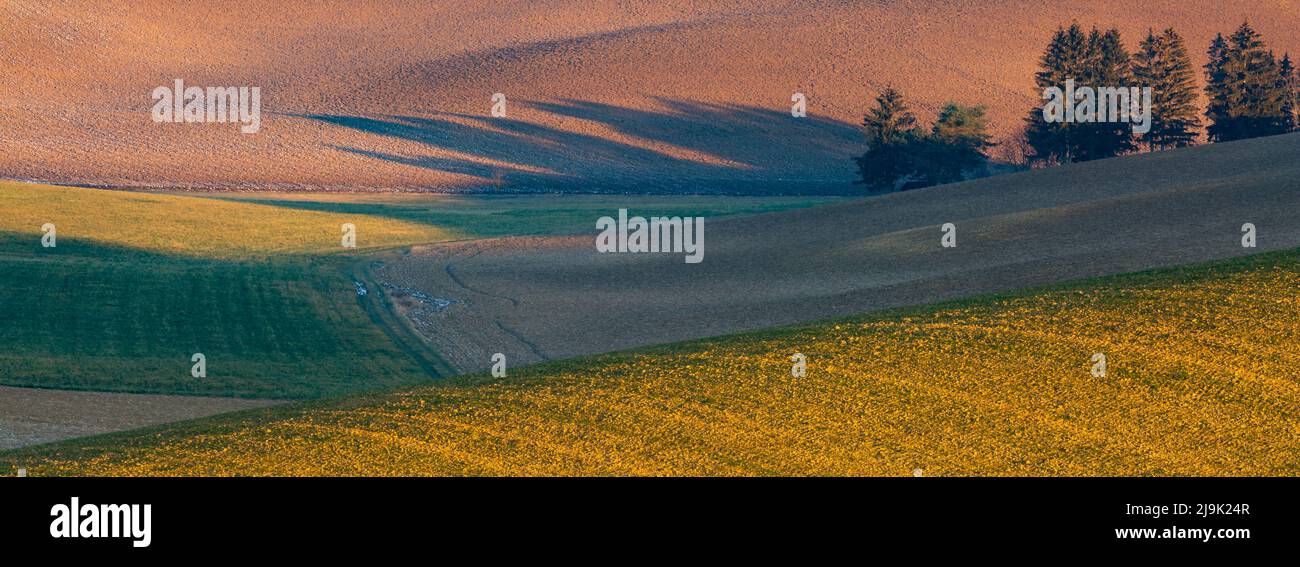 Rural landscape at Horny Kalnik village in northern Slovakia Stock ...
