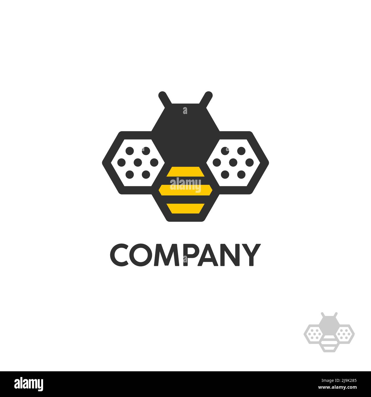 Honey Bee animals logo vector design template. Graph symbol for your ...