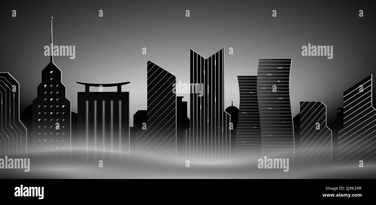 Scenic urban glow Stock Vector Images - Alamy