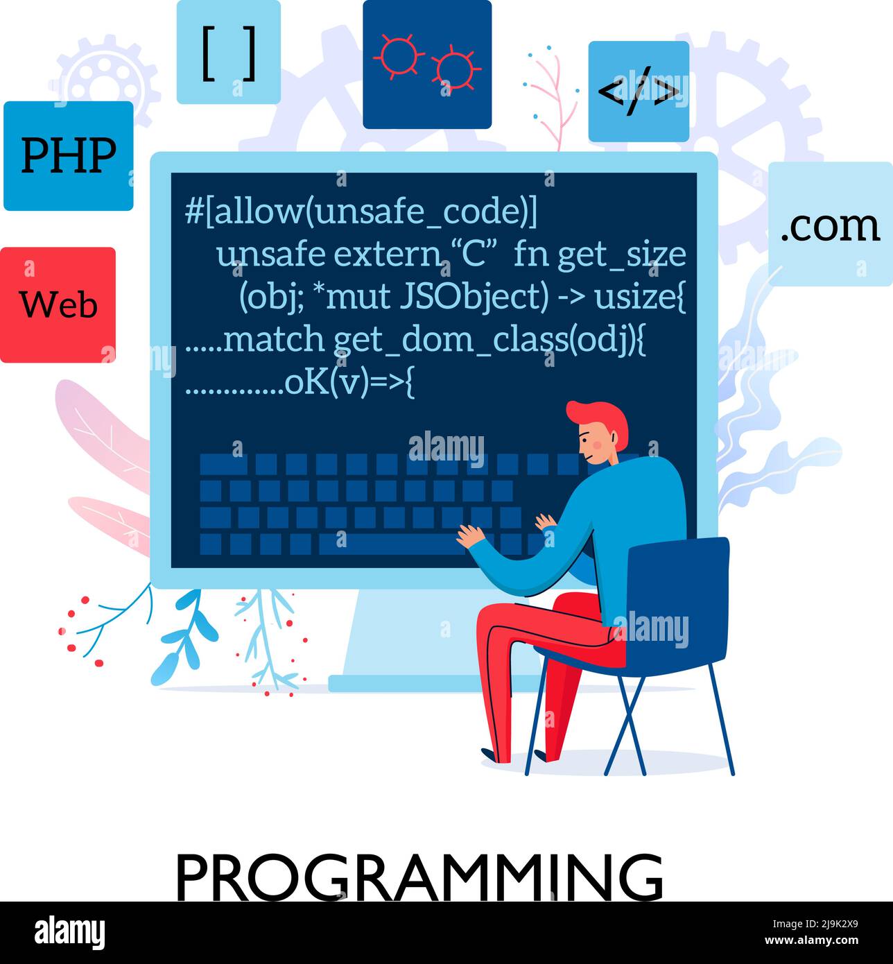 Coding programs Stock Vector Images - Alamy