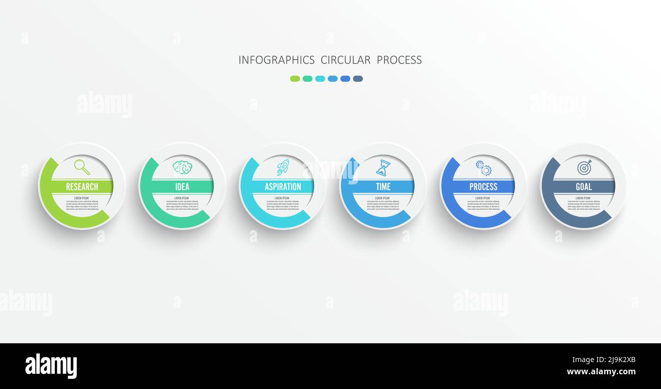 Abstract elements of graph infographic template with label, integrated ...