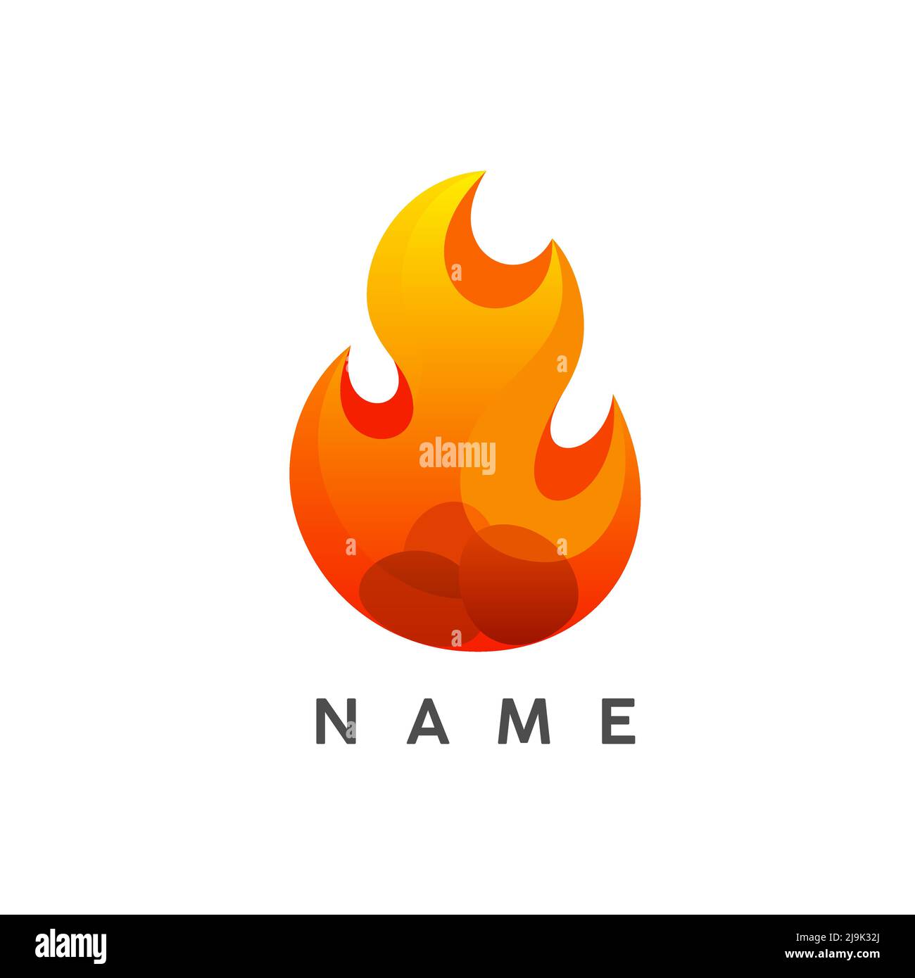 Fire logo vector design template. Graph symbol for your web site and ...