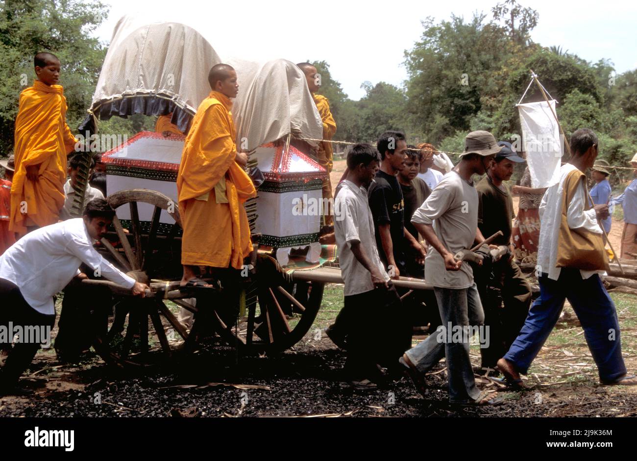 Buddhist funeral procession Cambodia Stock Photo - Alamy