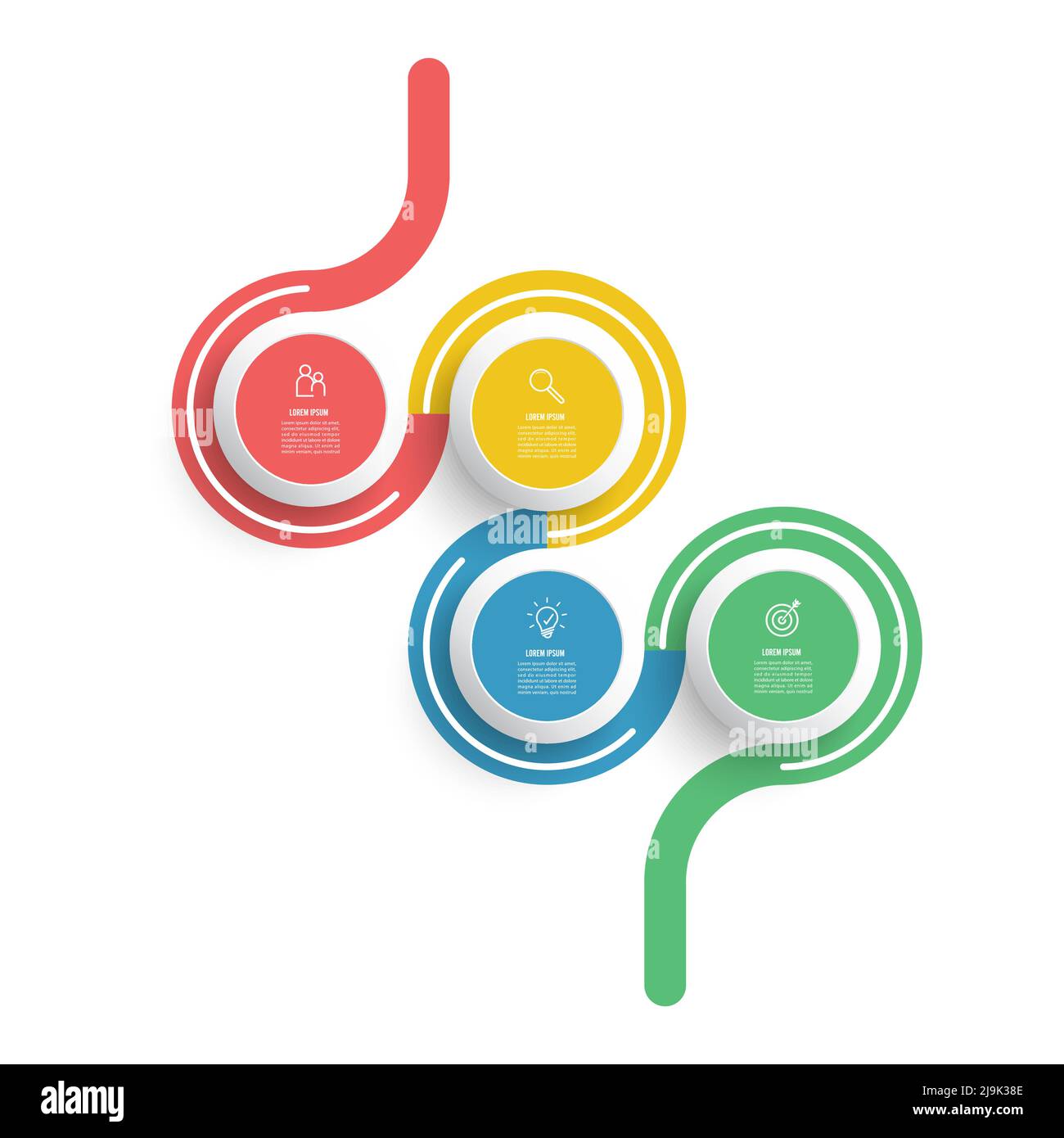 Infographic design with icons and 4 options or steps. Infographics ...