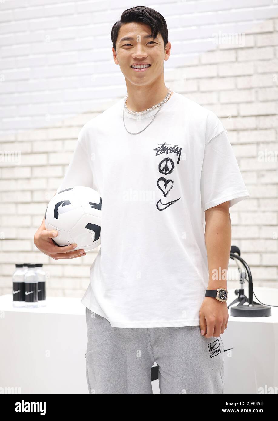 24th May, 2022. S. Korean EPL player Hwang Hee-chan Hwang Hee-chan of Wolverhampton Wanderers ...