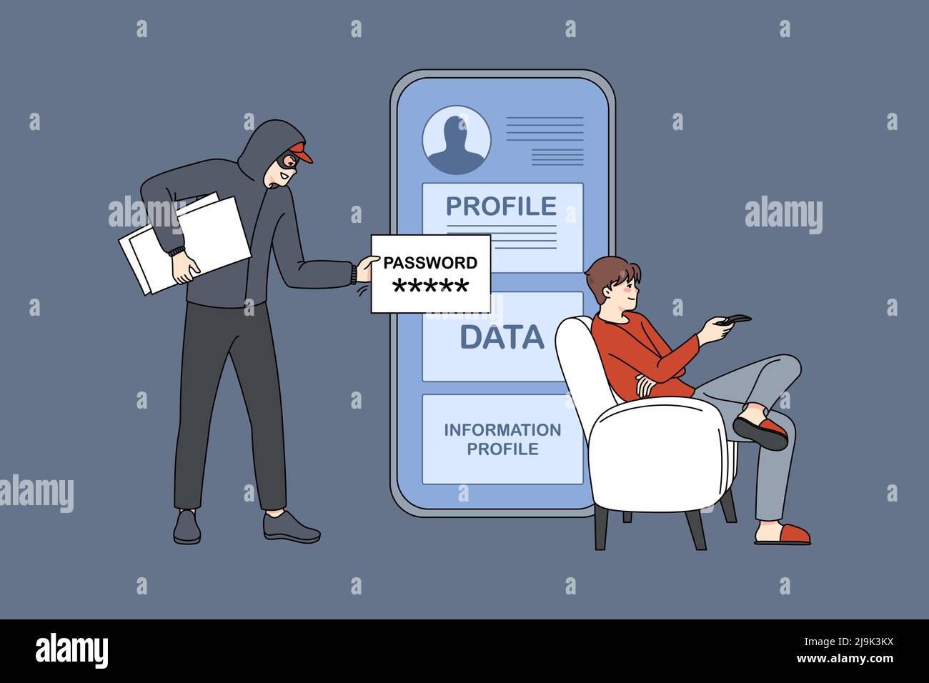 Hacker steal confidential information from person personal account ...