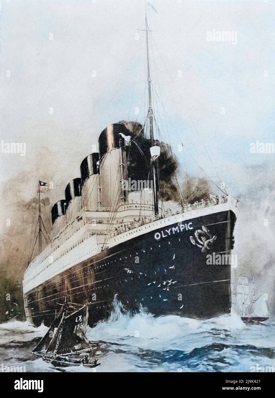 Rms olympic postcard hi-res stock photography and images - Alamy
