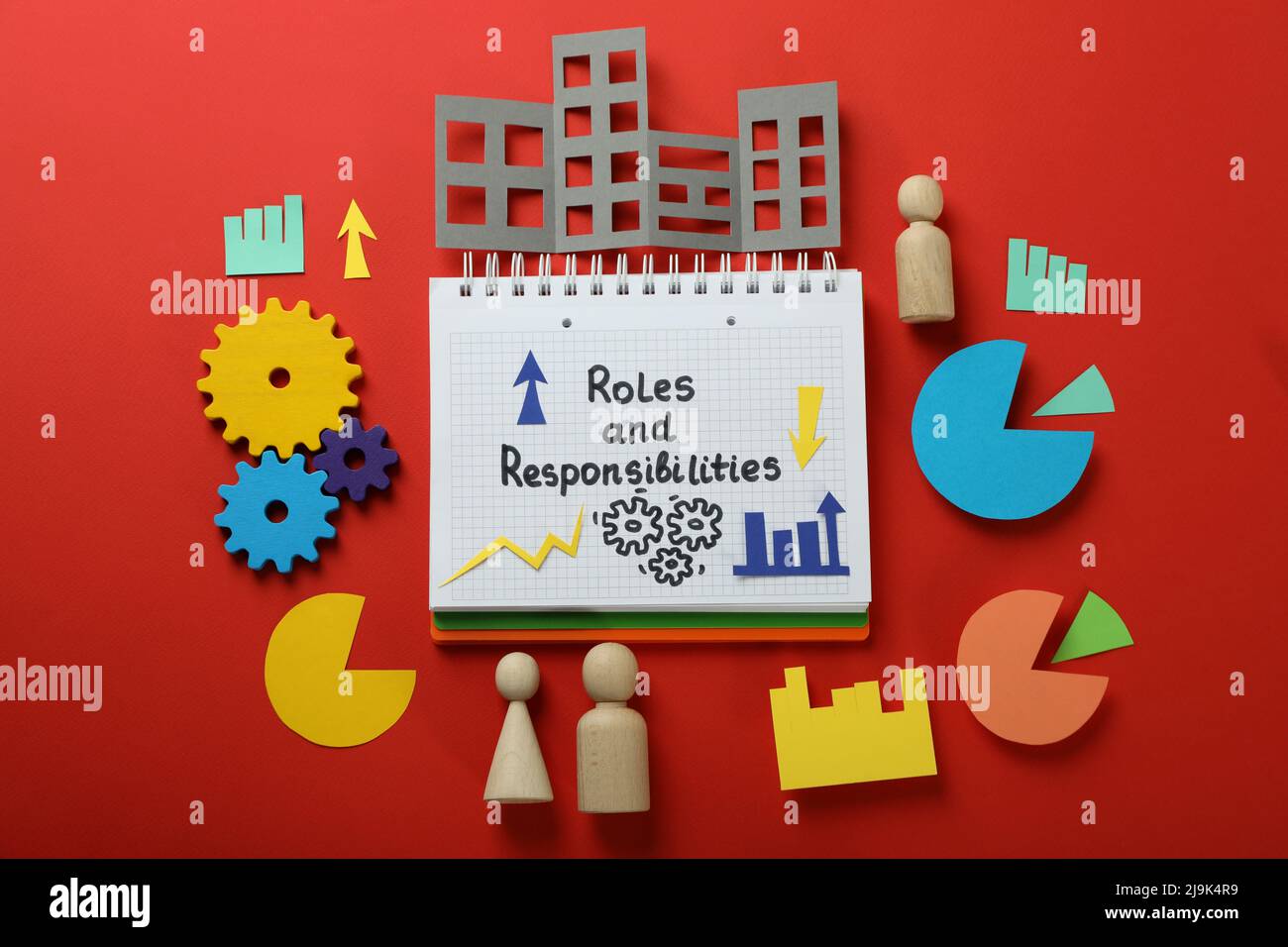 Concept of business roles and responsibilities, business concept Stock ...