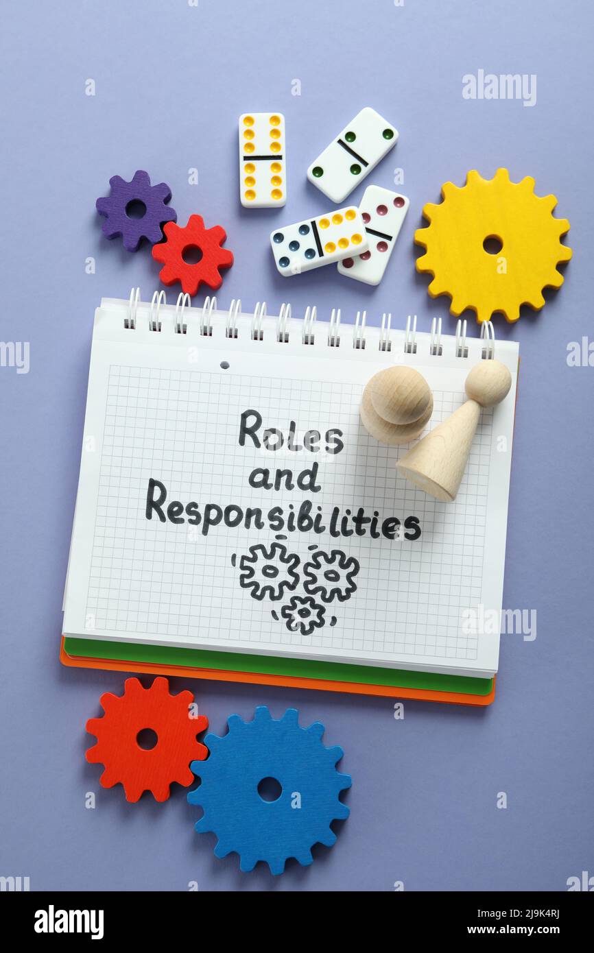 Concept of business roles and responsibilities, business concept Stock ...