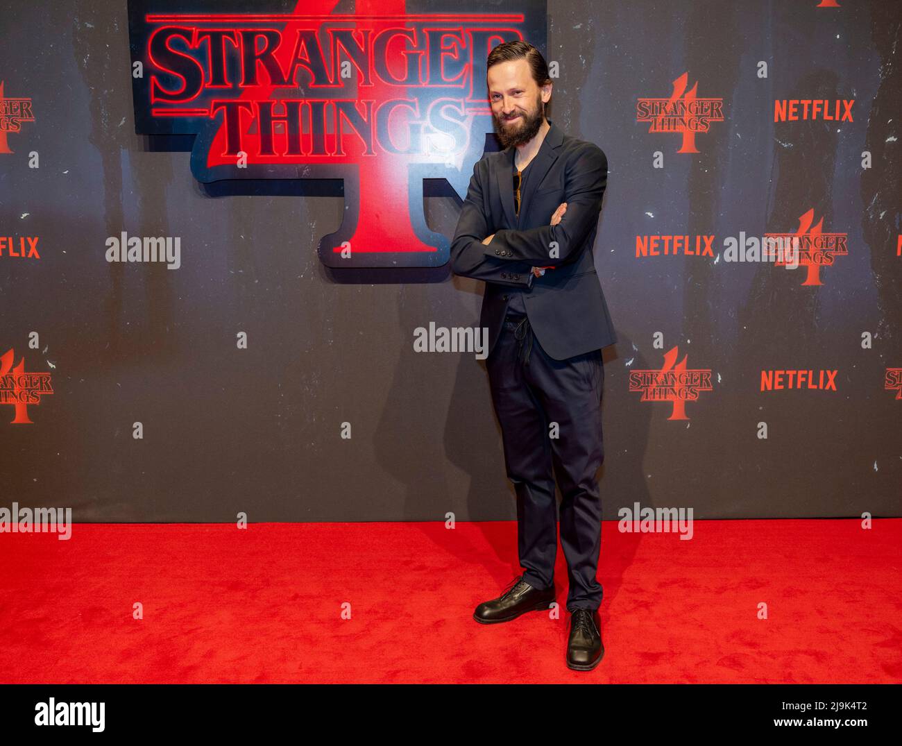 Berlin, Germany. 23rd May, 2022. Actor Franz Dinda comes to the German ...