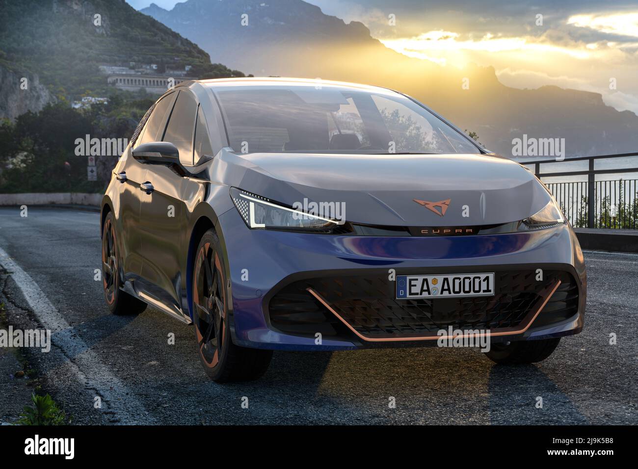 The new CUPRA Born - Electric sports car Stock Photo - Alamy