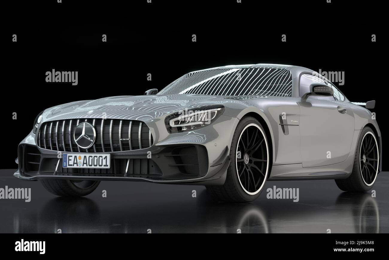 Mercedes-AMG GT R in Studio Stock Photo - Alamy