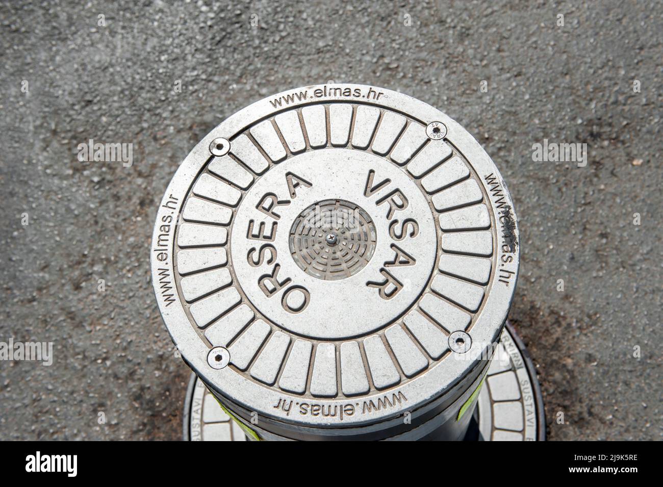 fire hydrant on the city street Vrsar, Croatia Stock Photo - Alamy