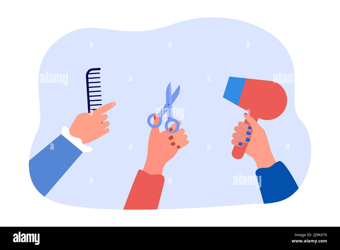 Finger comb Stock Vector Images - Alamy