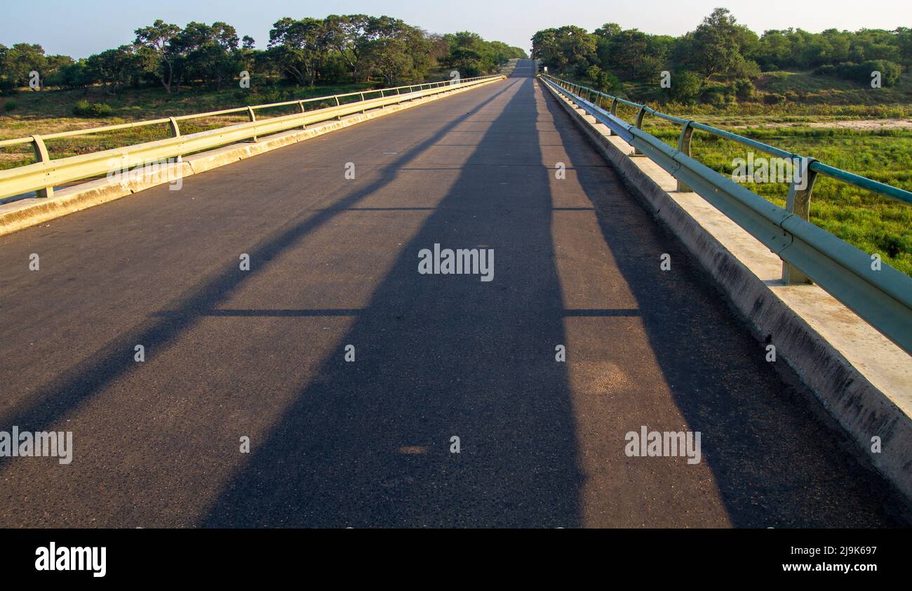 Kruger National Park, South Africa - the road bridge over the letaba ...