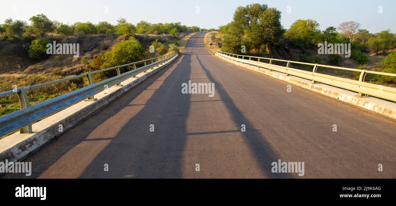 Kruger National Park, South Africa - the road bridge over the letaba ...