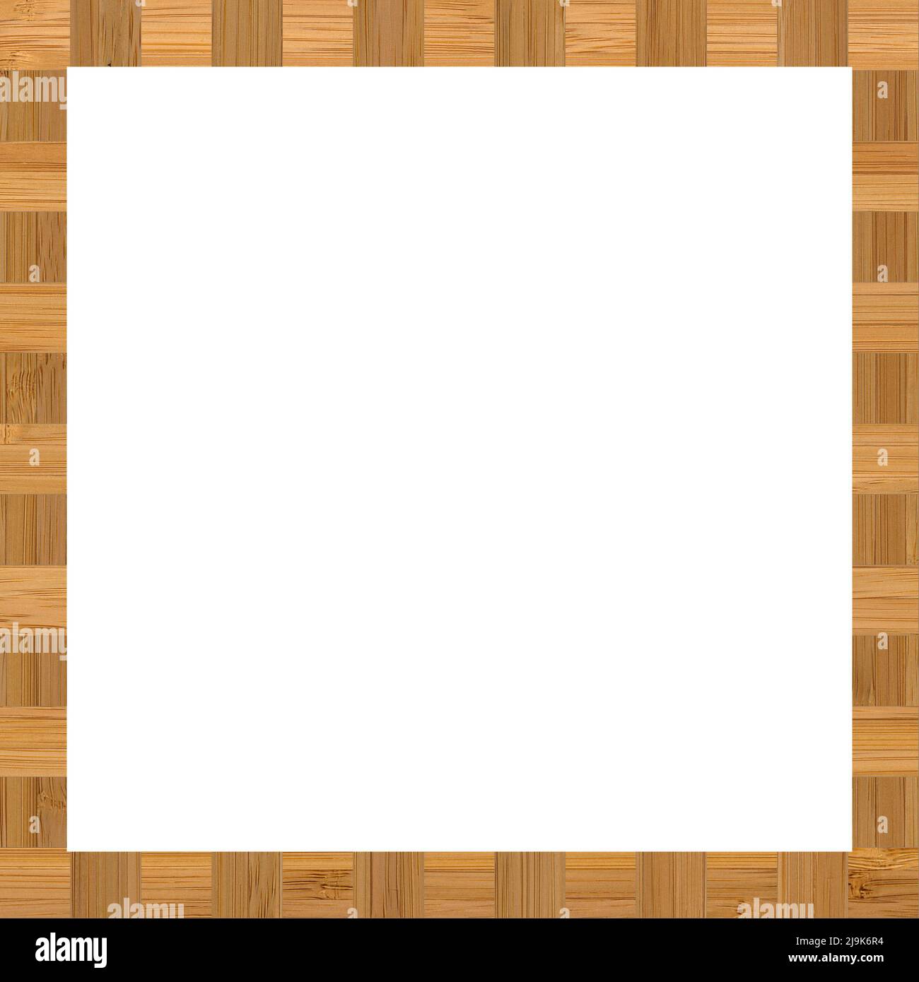 Wooden bamboo square frame, wooden bamboo frame made from a combination ...