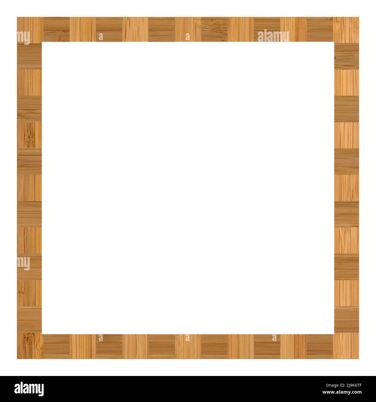Wooden bamboo square frame, wooden bamboo frame made from a combination ...