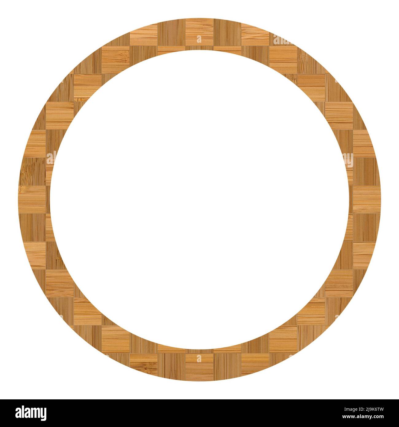 Wooden bamboo round frame, wooden bamboo frame made from a combination ...